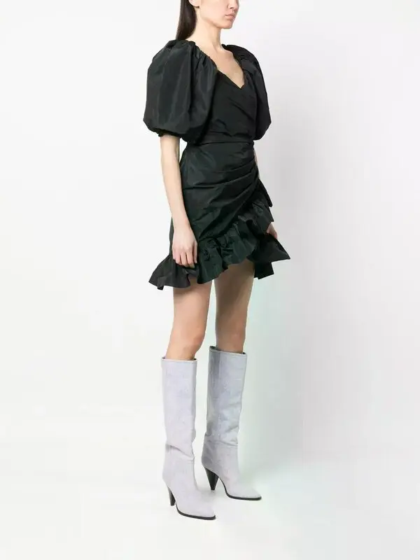 MSGM Puff-sleeved Wrap Dress