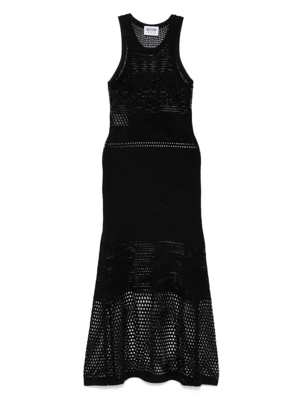 Moschino Open-knit Midi Dress
