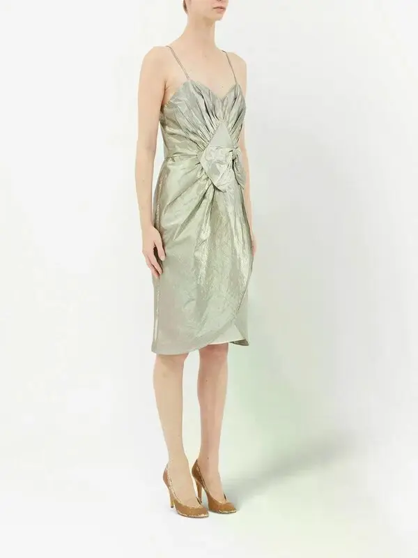 MAISON MARGIELA Bow-detail Lurex Midi Dress