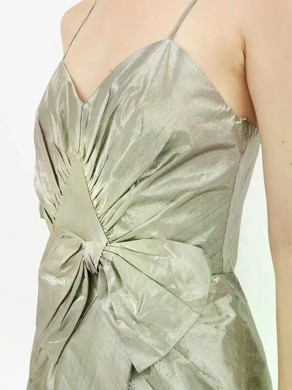 MAISON MARGIELA Bow-detail Lurex Midi Dress