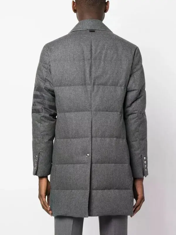 Thom Browne Flannel Down Filled Overcoat