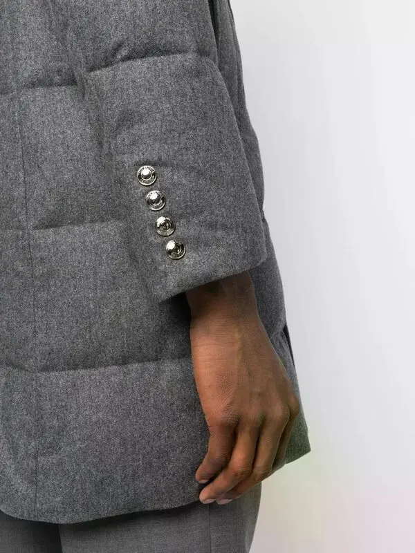 Thom Browne Flannel Down Filled Overcoat