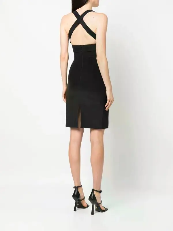 Philipp Plein Silk Mini Dress - Black