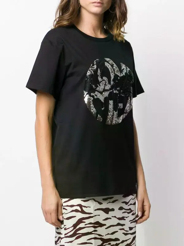 Alberta Ferretti Love Me Embellished T-shirt