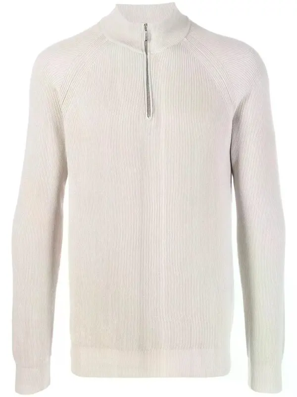 MOORER Ribbed-knit Jumper