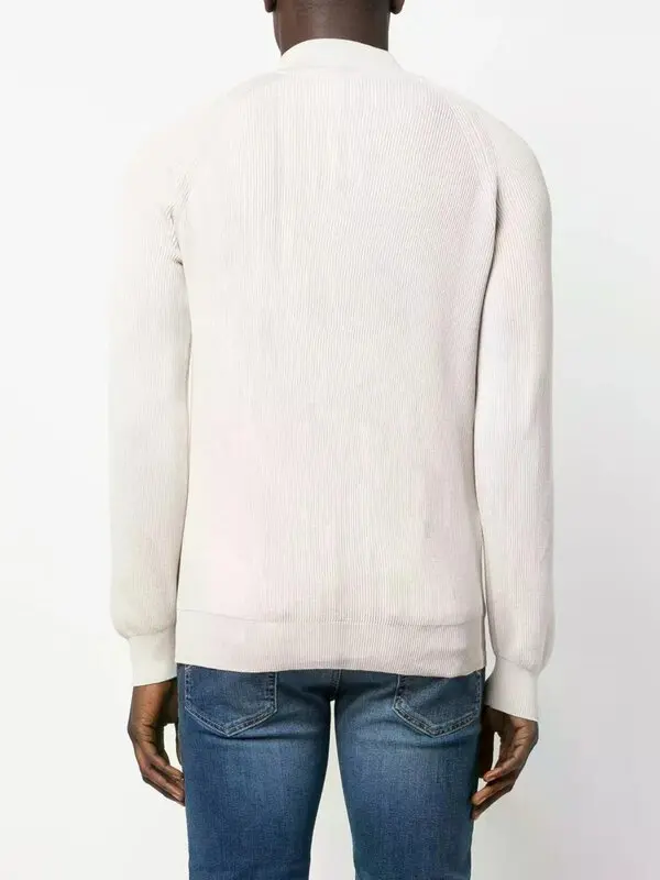 MOORER Ribbed-knit Jumper