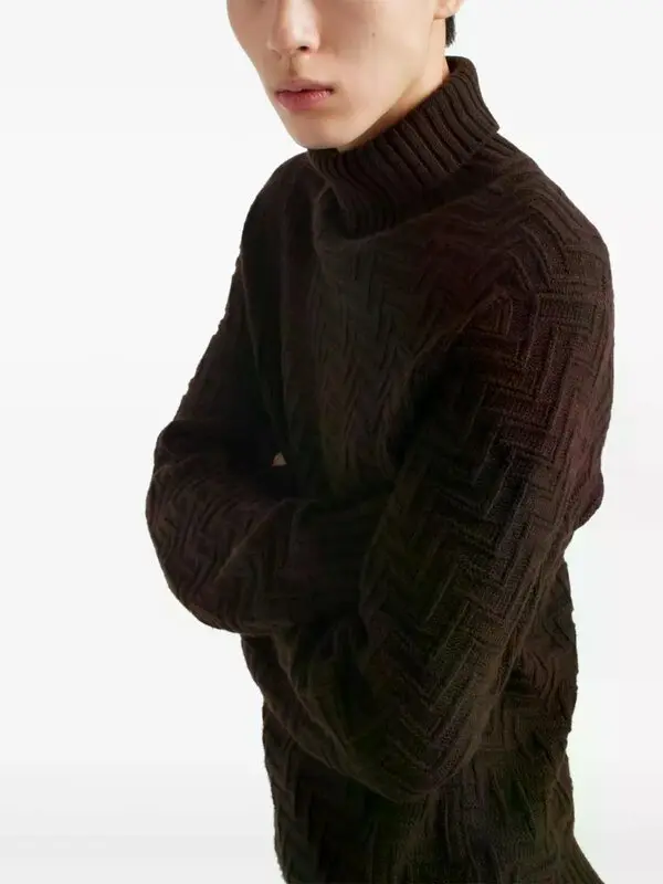 Prada Wool And Cashmere Turtleneck Sweater