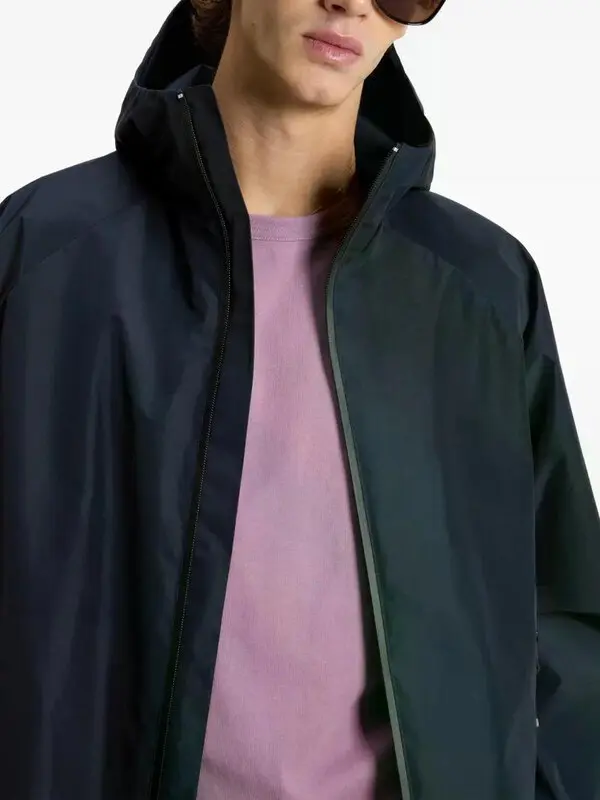 Woolrich Hooded Windbreaker Jacket - Blue