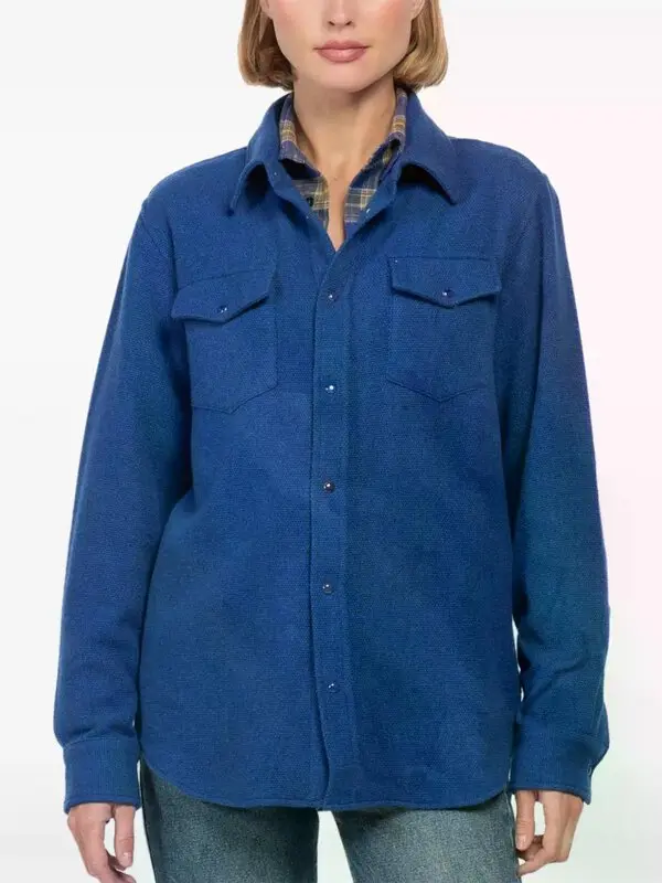 GOD'S TRUE CASHMERE Cashmere Overshirt - Blue