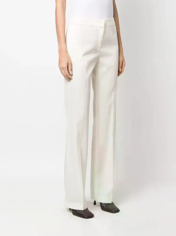 Fabiana Filippi Virgin Wool Tailored Trousers Milk