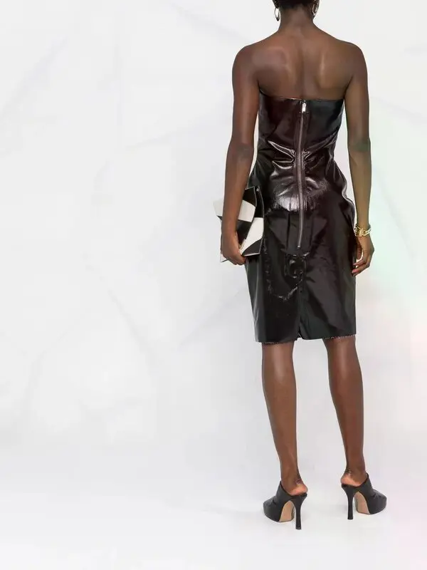 Rick Owens Square-neck Strapless Dress