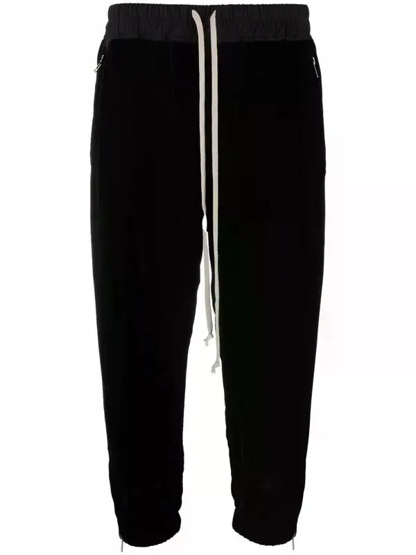 Rick Owens Three-quarter Length Cotton Drawstring Trousers