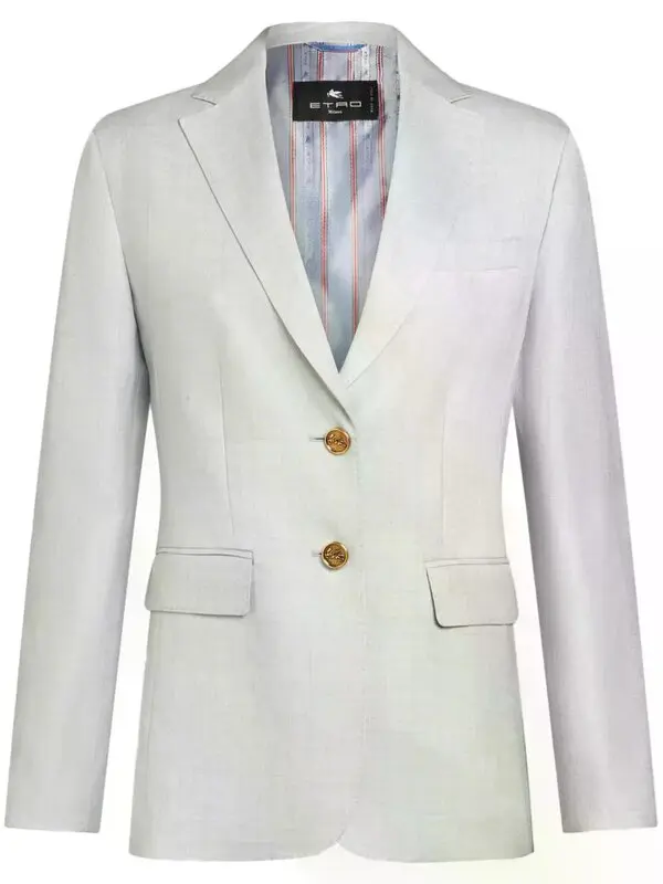 Etro Single-breasted Blazer - Grey