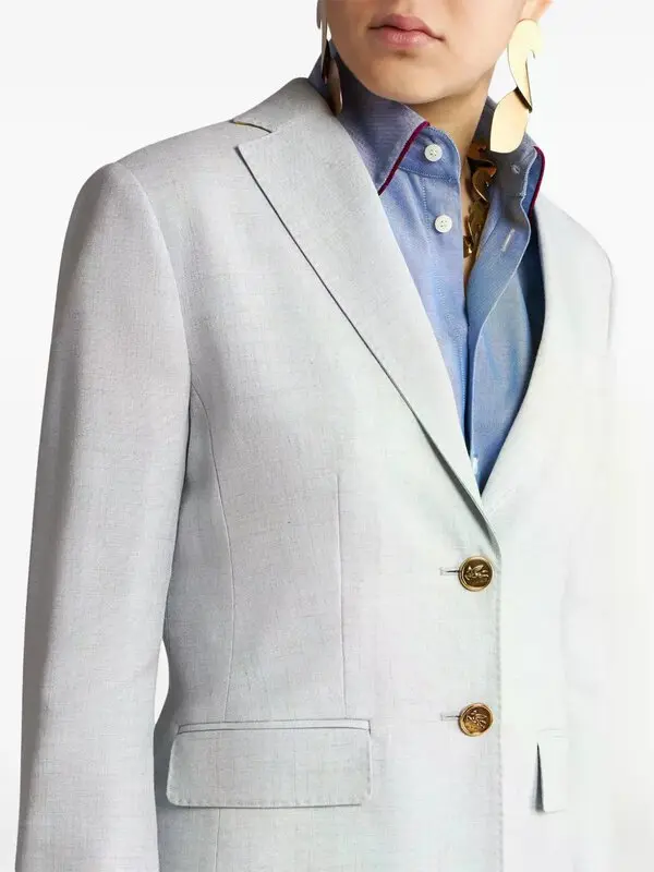 Etro Single-breasted Blazer - Grey