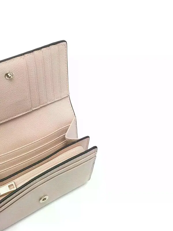Furla Logo-plaque Leather Wallet - Pink