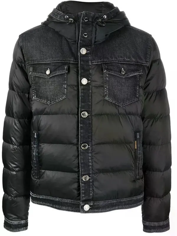 MOORER Button-up Padded Down Jacket