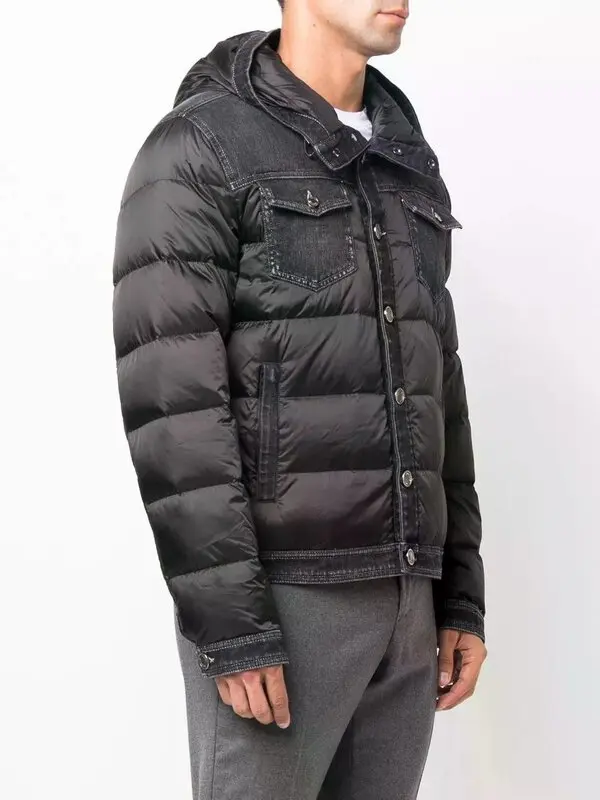 MOORER Button-up Padded Down Jacket