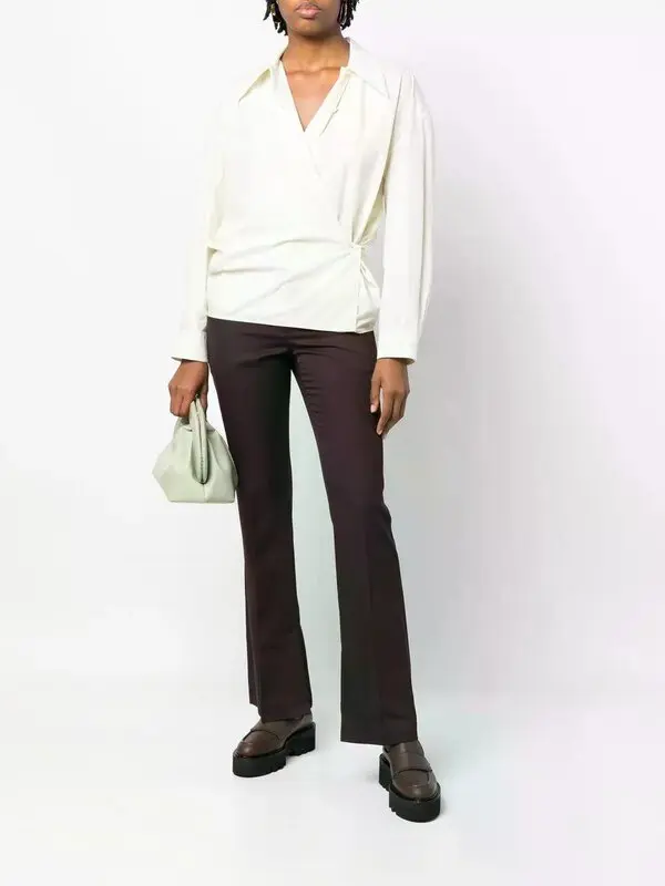 LOW CLASSIC Flared Wool Trousers