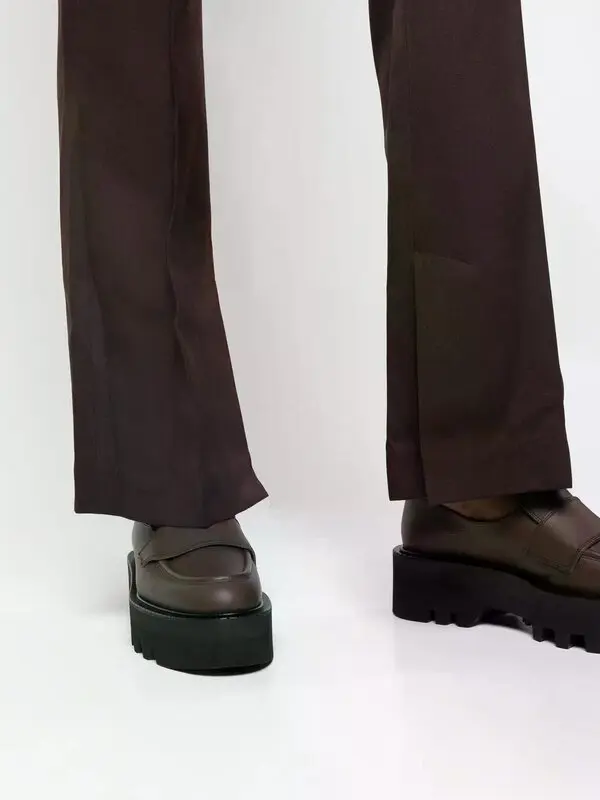 LOW CLASSIC Flared Wool Trousers