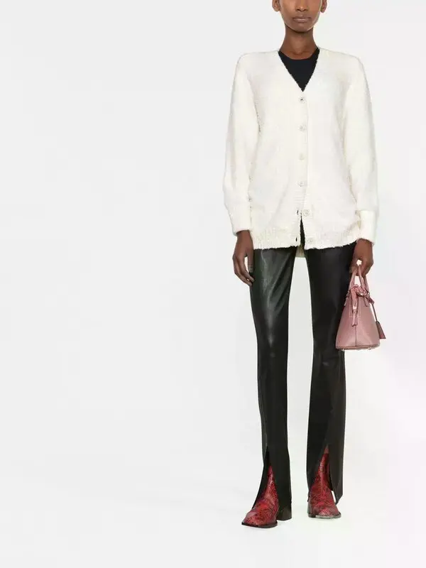 MAISON MARGIELA V-neck Knitted Cardigan