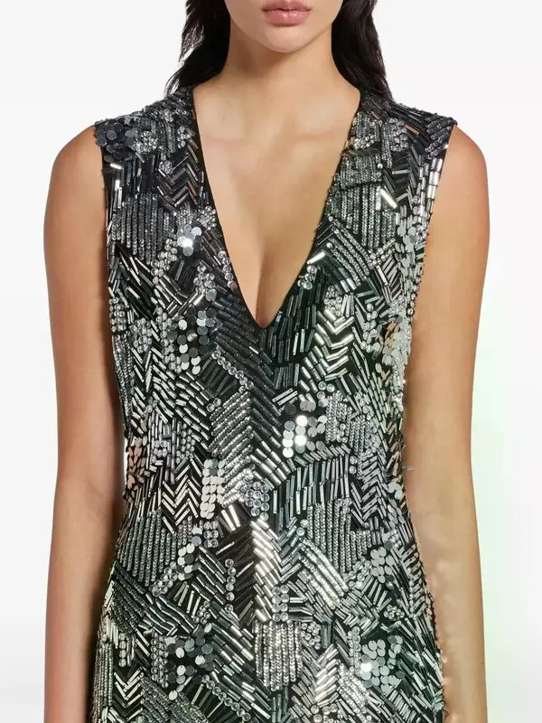 ILTA Sequin-embellished Maxi Dress