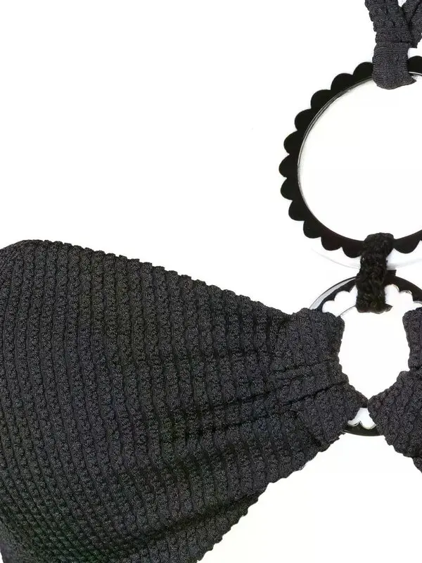 AMIR SLAMA Ribbed Halterneck Bikini