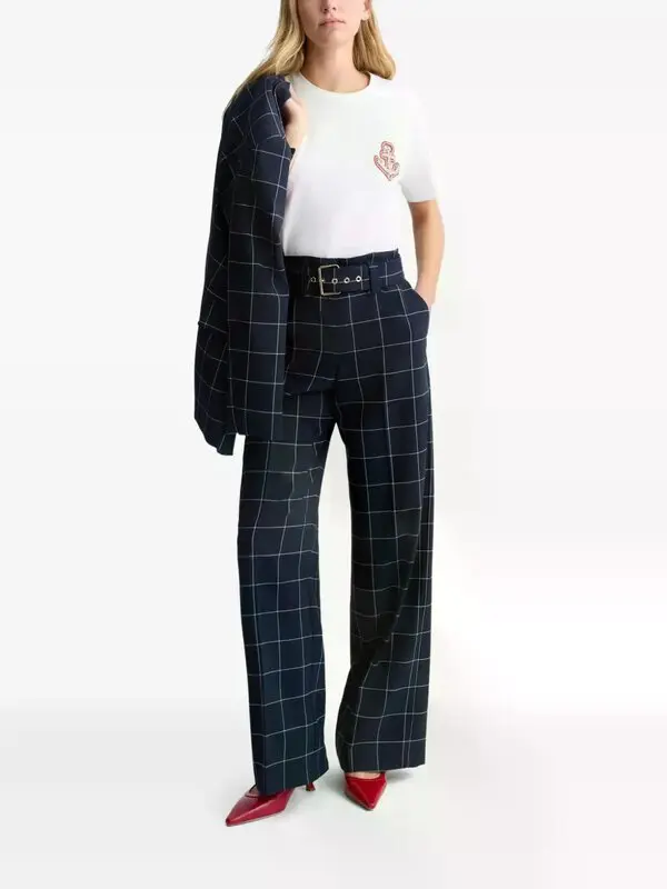 Liu Jo Tailored Check Trousers