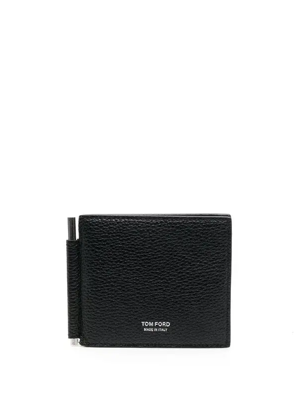 TOM FORD Bi-fold Leather Cardholder - Black
