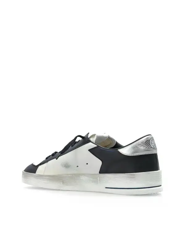 GOLDEN GOOSE Stardan Trainers With Collar And Lace Detail - Black