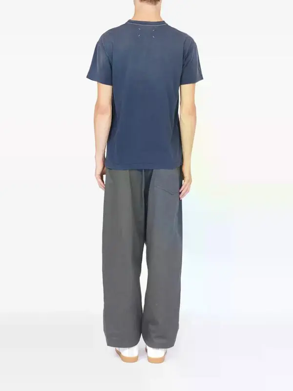 MAISON MARGIELA Reverse Logo Cotton T-shirt - Blue