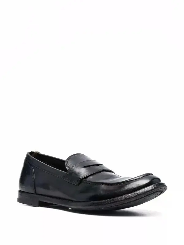 Officine Creative Anatomia Leather Penny Loafers