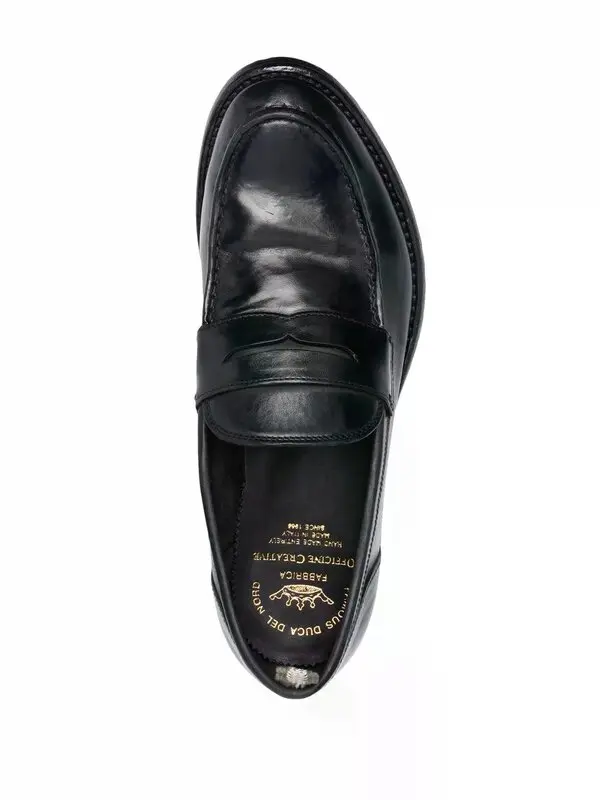 Officine Creative Anatomia Leather Penny Loafers