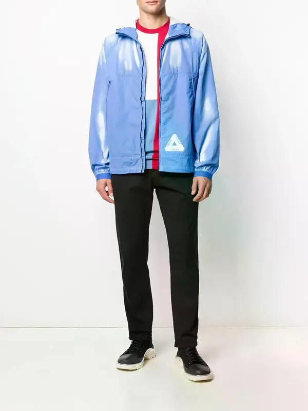 PALACE Flaggin Colour-block T-shirt - Red