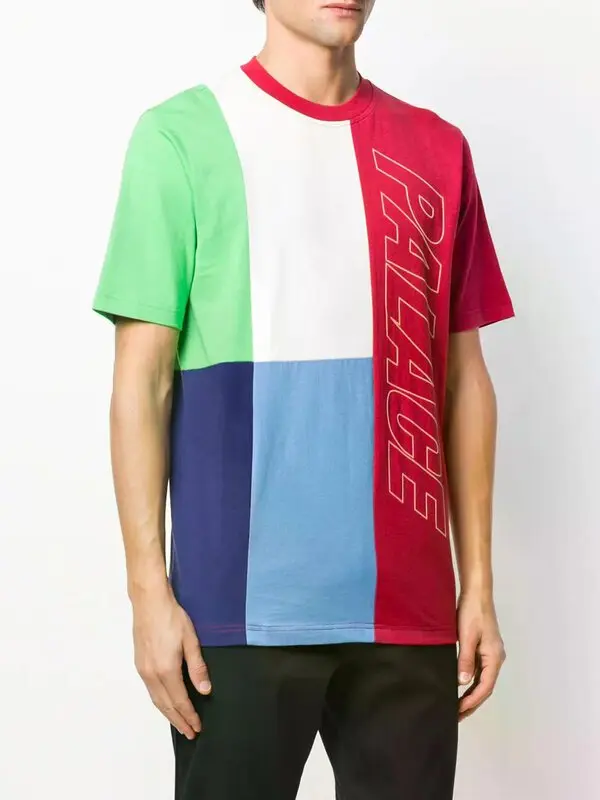PALACE Flaggin Colour-block T-shirt - Red