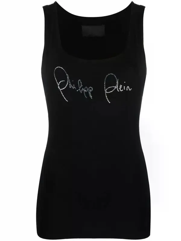 Philipp Plein Rhinestone-logo Tank Top