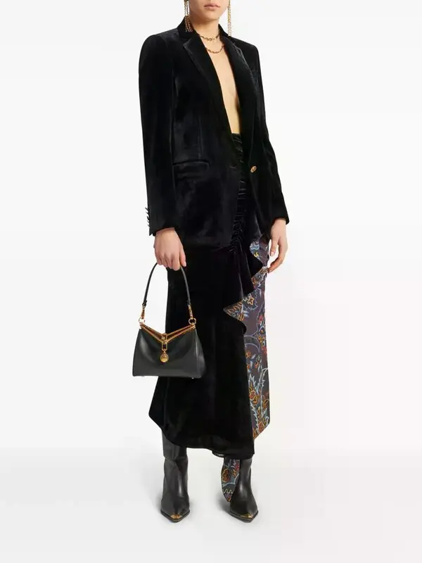 Etro Asymmetric Paisley-print Midi Skirt