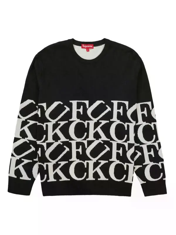 Supreme Patterned Jacquard Crewneck Sweater