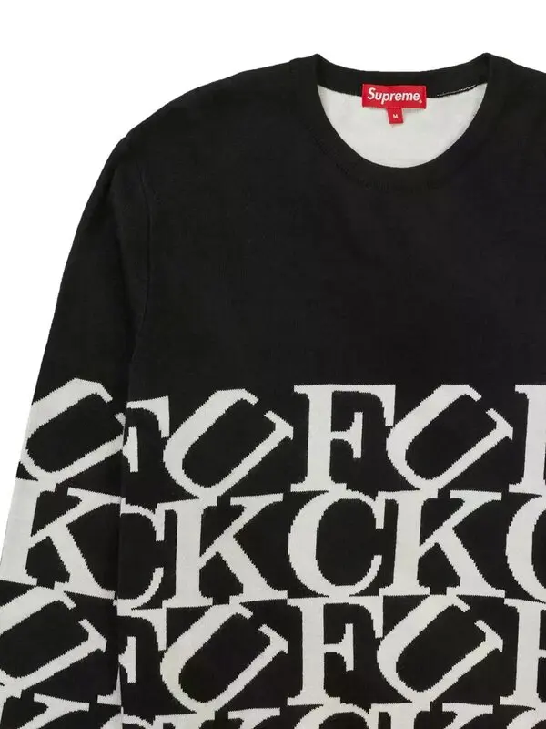 Supreme Patterned Jacquard Crewneck Sweater