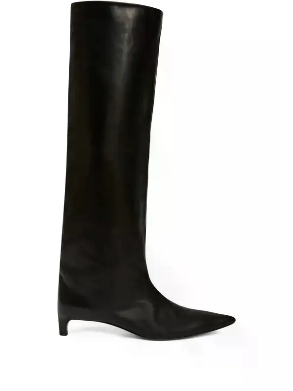 JIL SANDER Leather Knee-high Boots