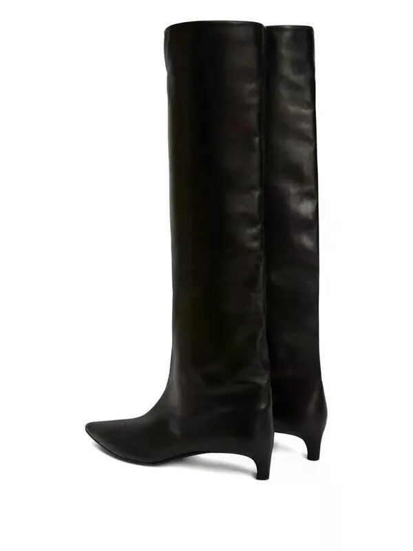 JIL SANDER Leather Knee-high Boots