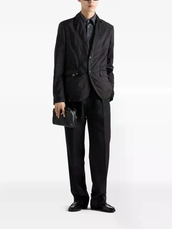 Prada Re-nylon Single-breasted Blazer