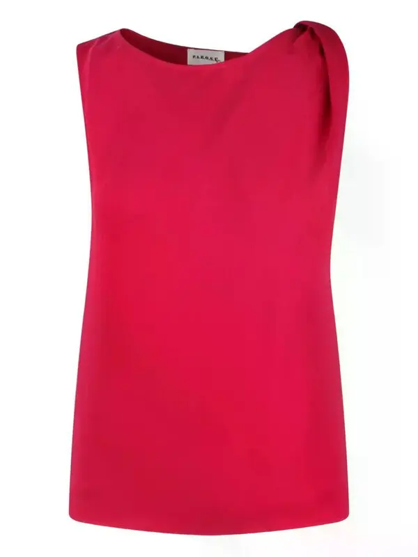 P.a.r.o.s.h Knot-detailing Top - Red