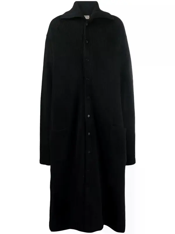 Yohji Yamamoto Fine-knit Ankle-length Coat