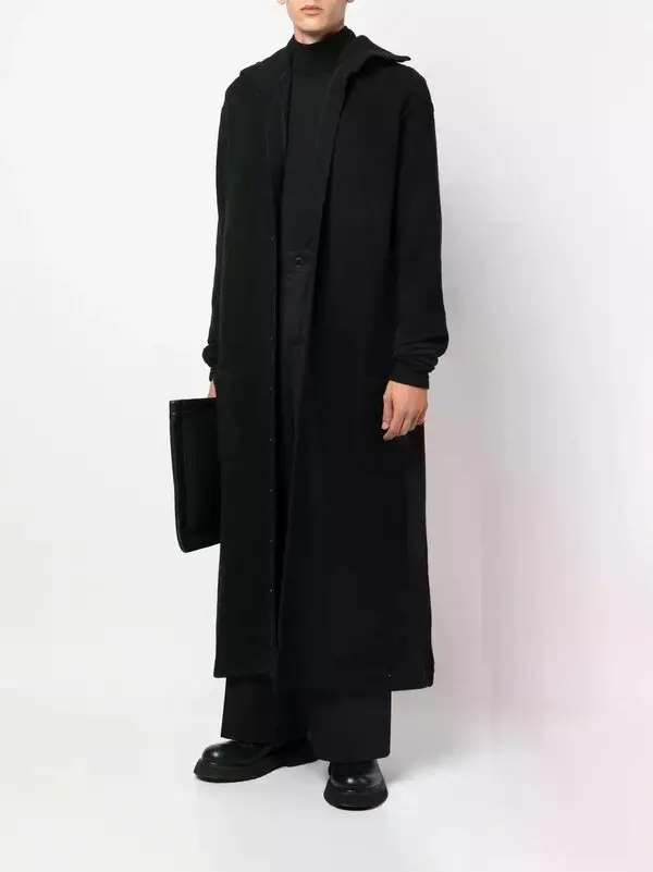 Yohji Yamamoto Fine-knit Ankle-length Coat