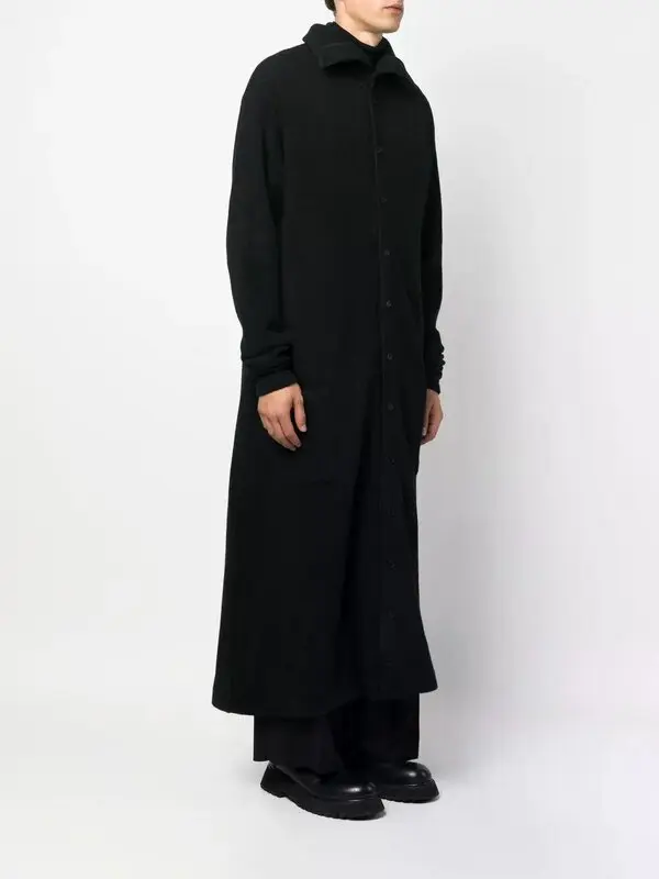 Yohji Yamamoto Fine-knit Ankle-length Coat