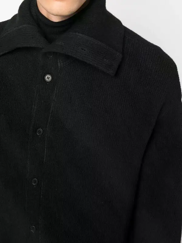 Yohji Yamamoto Fine-knit Ankle-length Coat