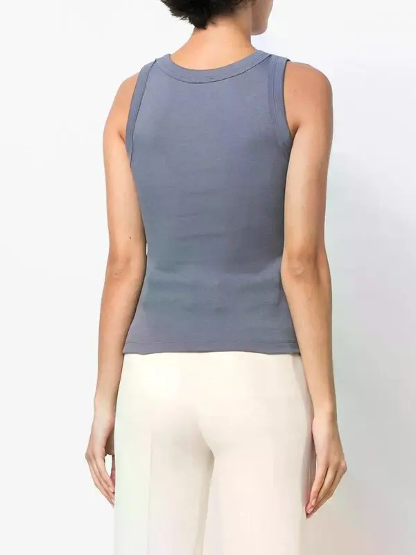 STYLAND Organic Cotton Vest Top - Blue