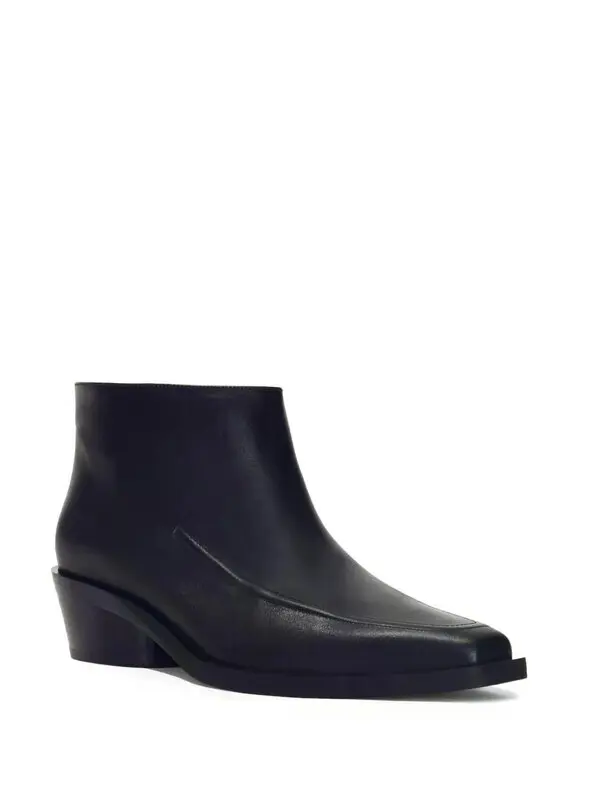 Proenza Schouler Bronco Leather Ankle Boots - Black