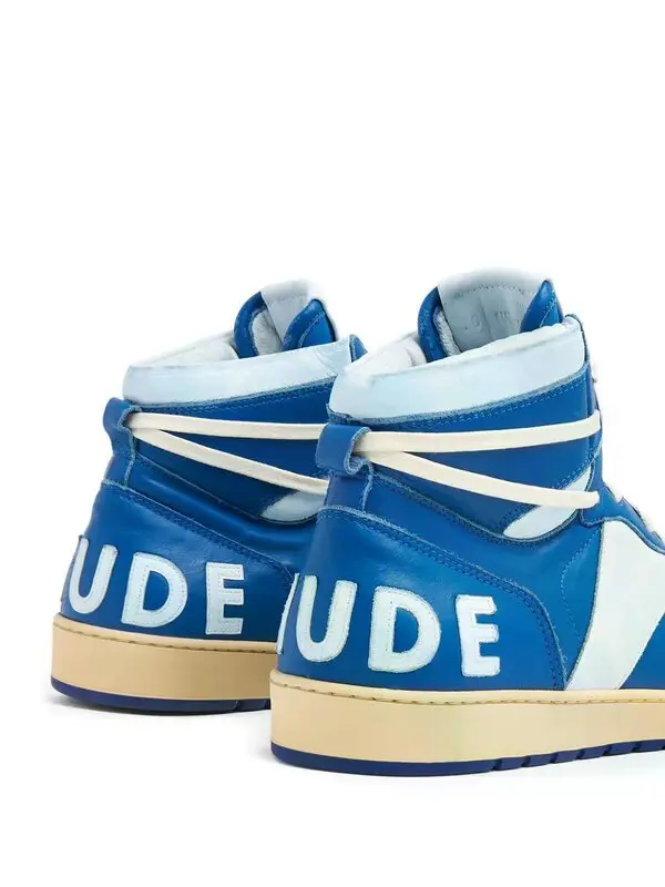 Rhude Rhecess Leather High-top Sneakers