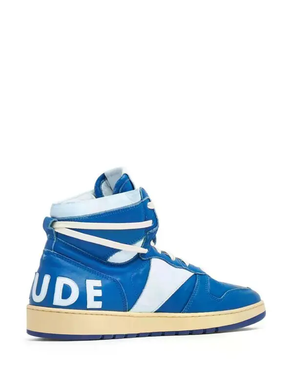 Rhude Rhecess Leather High-top Sneakers
